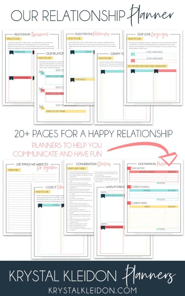 Our Relationship Planner - Project Hot Mess