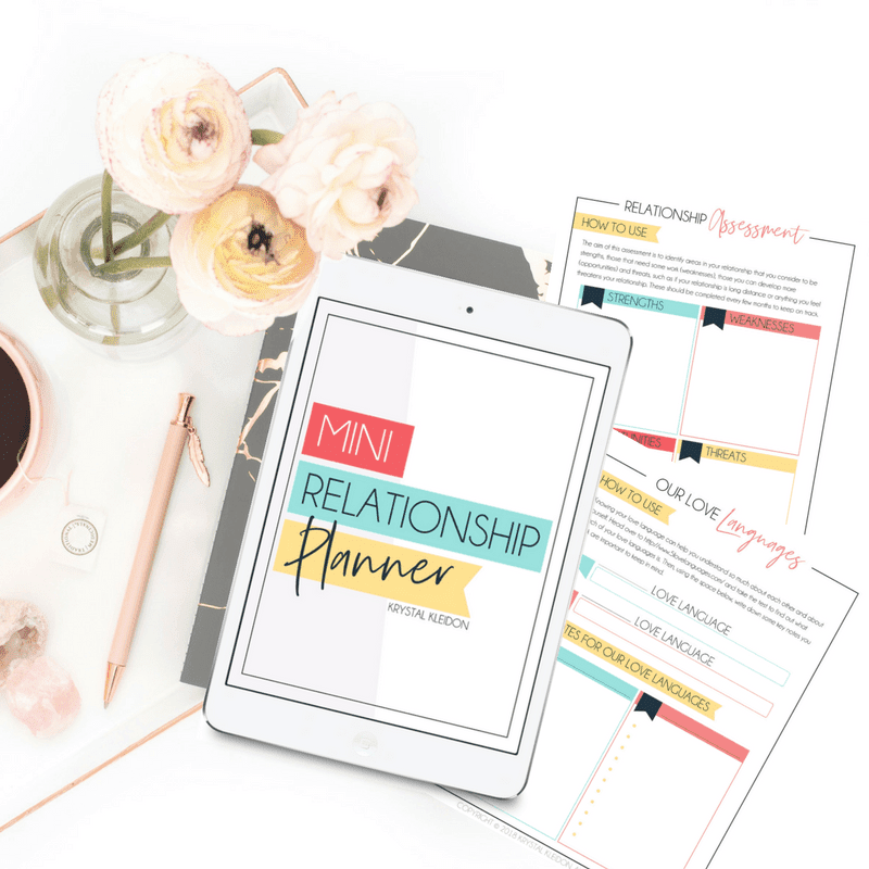 Mini Relationship Planner- Revised - Project Hot Mess