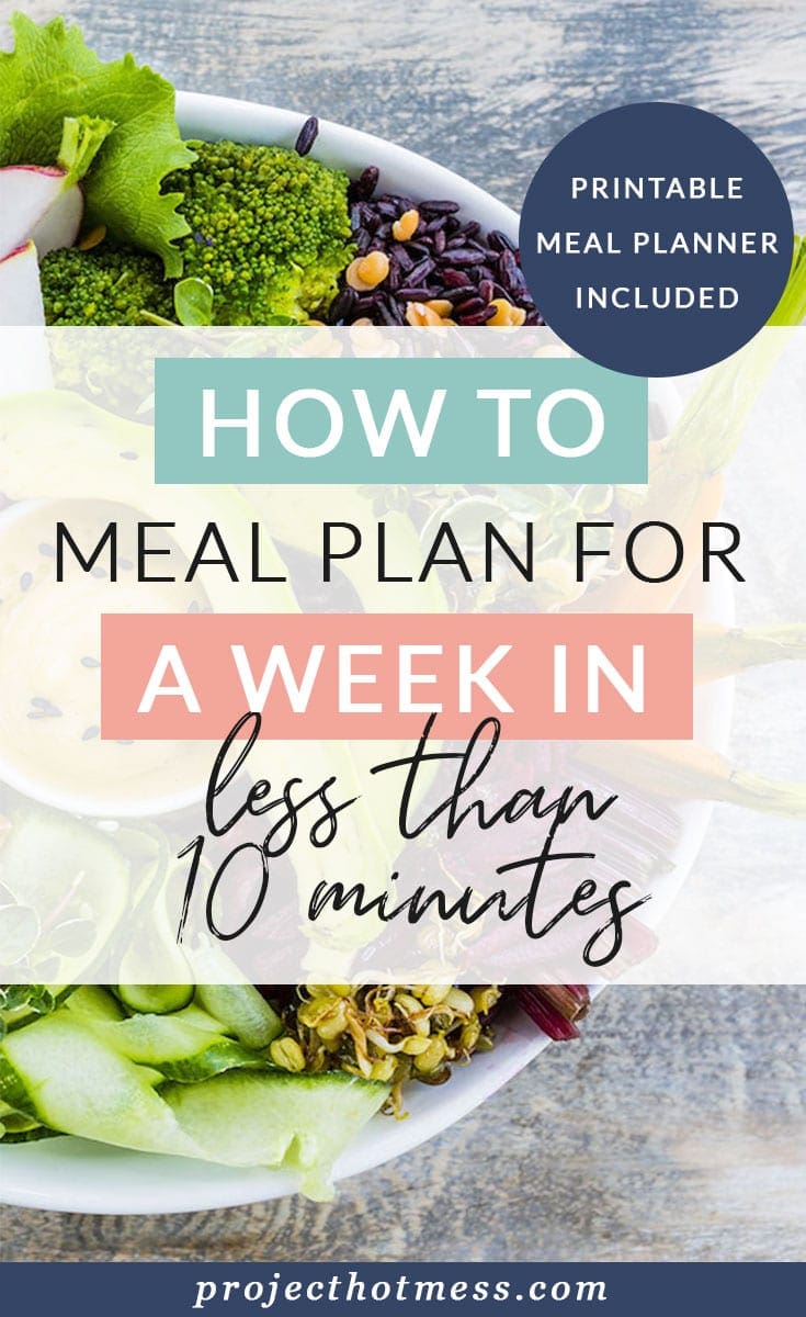 How To Meal Plan For A Week In Less Than 10 Minutes - 4 - Project Hot Mess