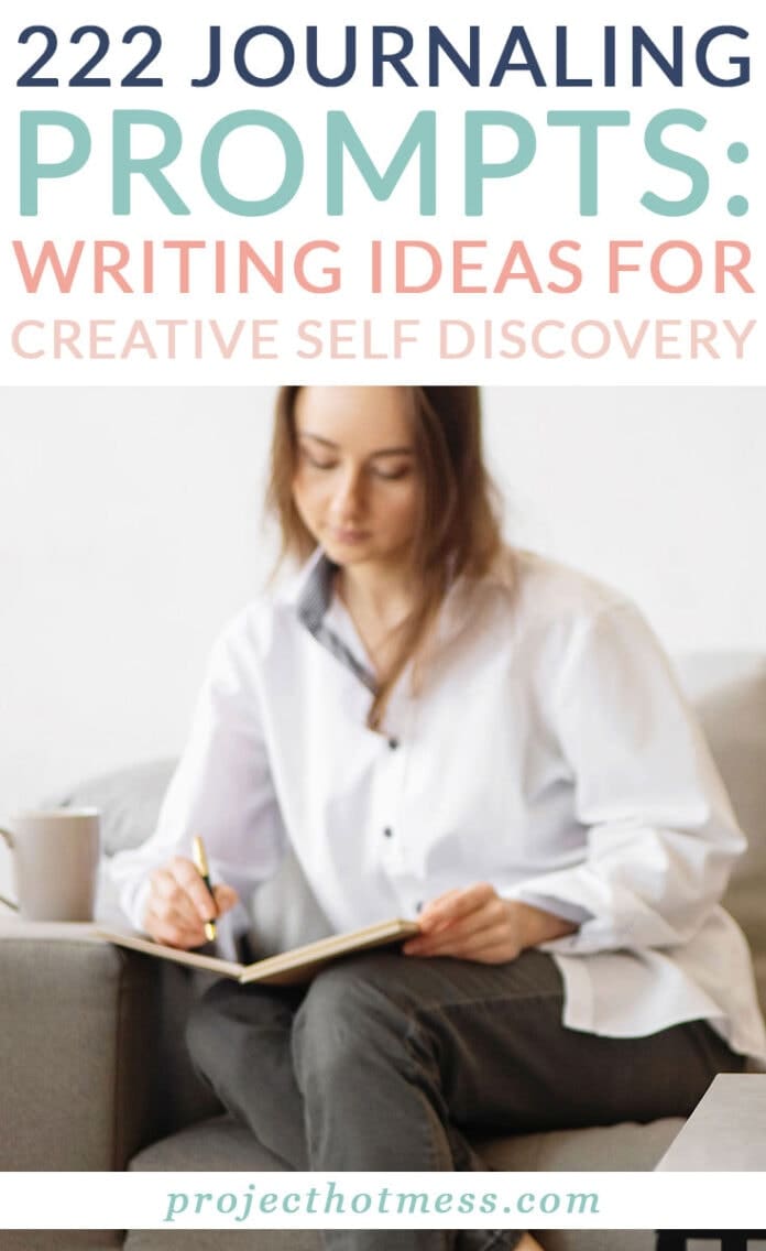 222 Journaling Prompts: Writing Ideas For Creative Self Discovery ...