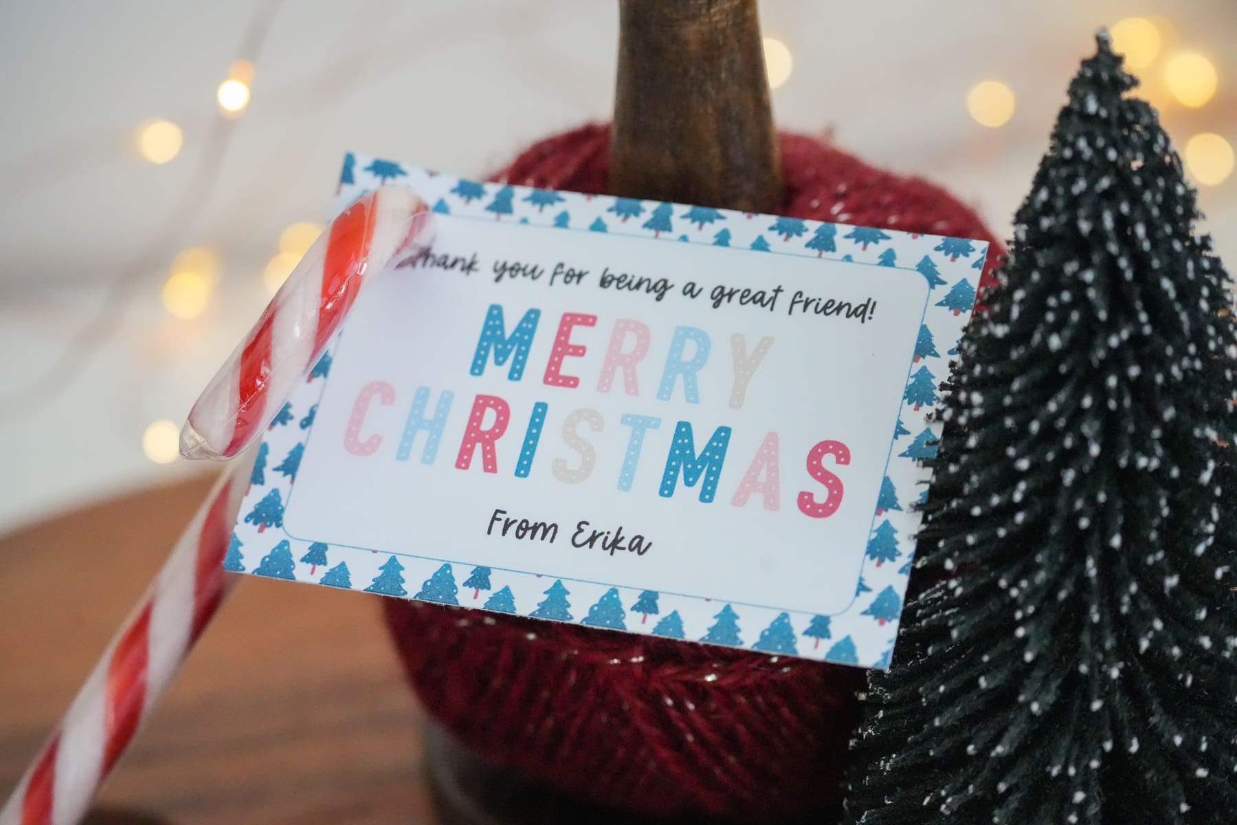 Candy Cane Gift Tags Printable (FREE) - Project Hot Mess