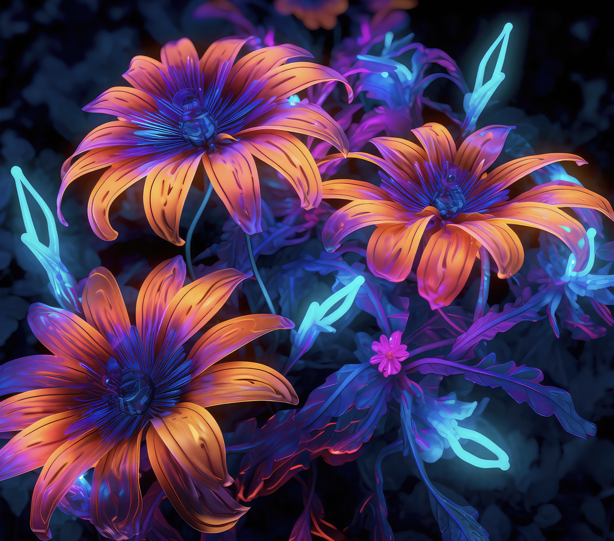 Luminous Botanicals: Digital Art Collection (Set of 8) - Project Hot Mess