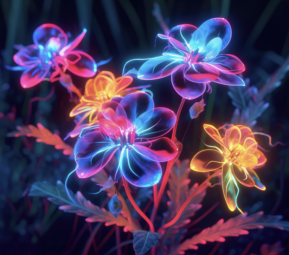 Luminous Botanicals: Digital Art Collection (Set of 8) - Project Hot Mess